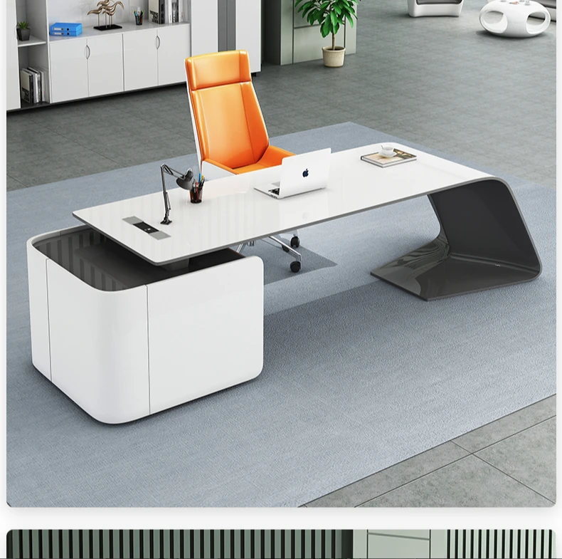 LBZ08 Bureau Office Desk L Shape Director's Office Desk Design Modern ...