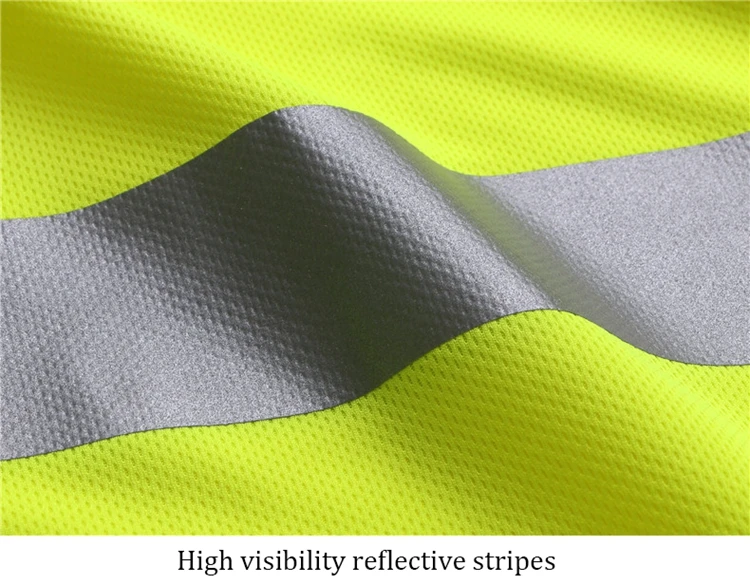 Fluorescent High Visibility Safety Shirt - Customizable
