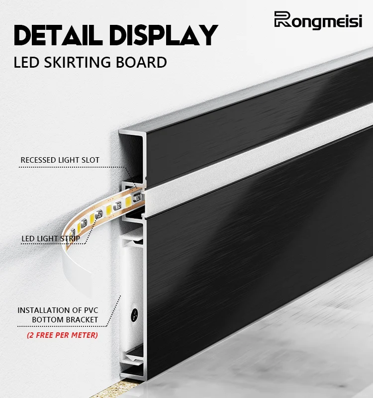Led Baseboard Skirting Board with Led Light Led Skirting Board Led Base ...