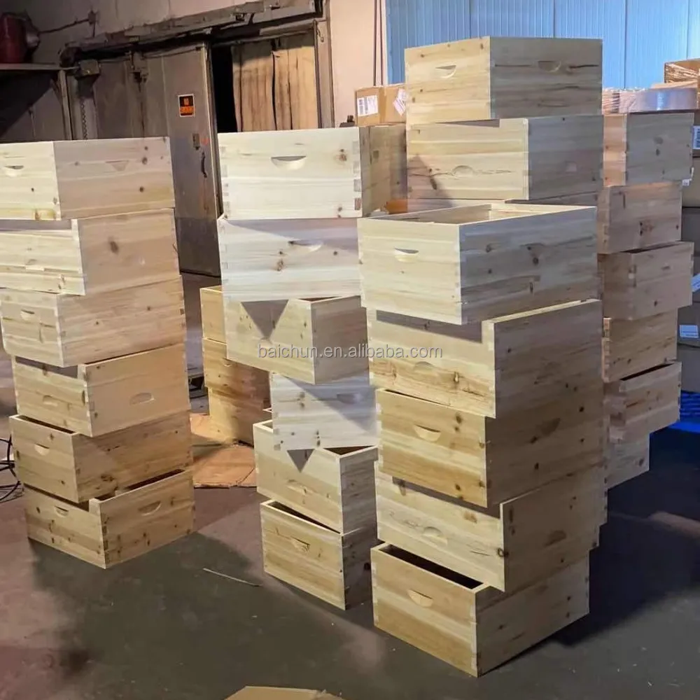 2023 Fir Deep Boxes Langstroth Beehive,9 5/8 Deep Honey Bee Hive Body ...
