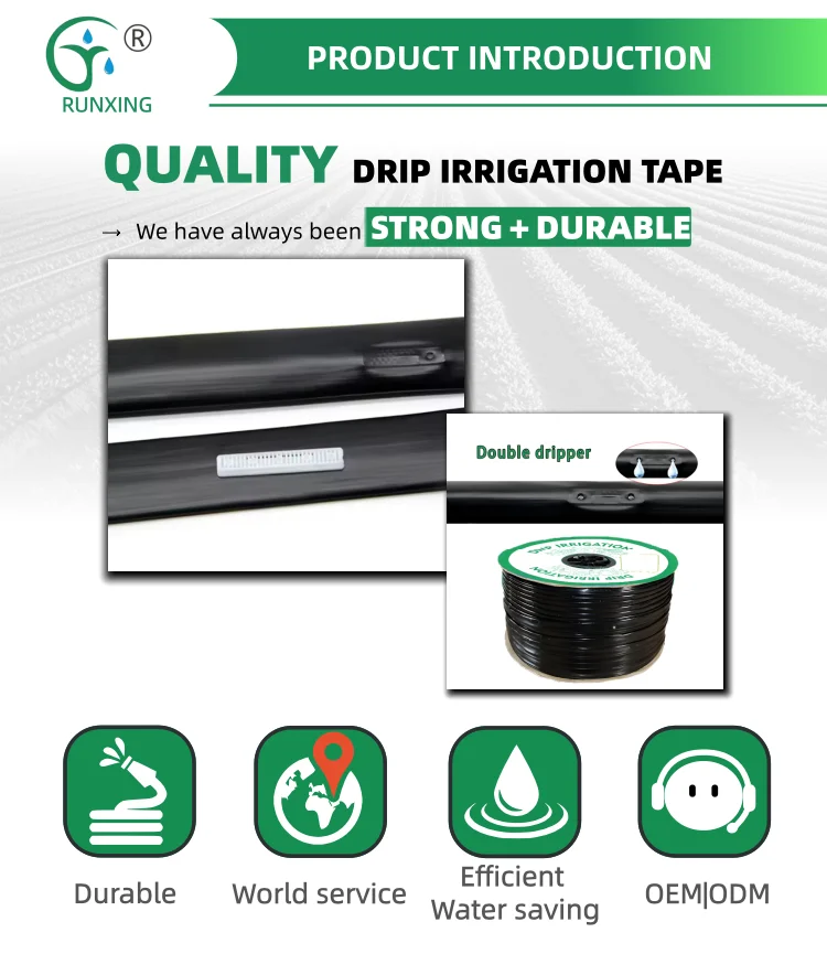 20-75mm PE Sprinkler Tape Irrigation Drip Rain Hose Garden Spray Hose ...