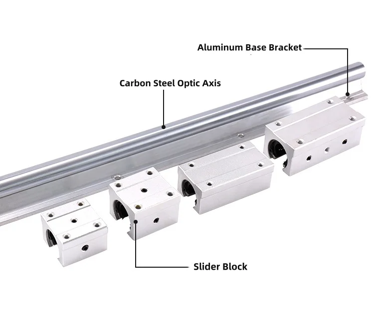 Cheap Price Round Linear Guides Sbr16 Sbr20 Aluminum Round Linear Rails ...