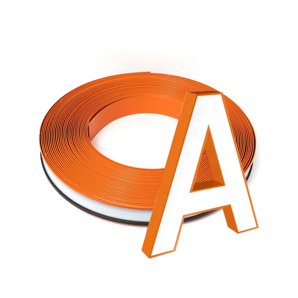 Yellow Trim C ap Aluminum Channelume for Channel Letter to Metal Letter ...