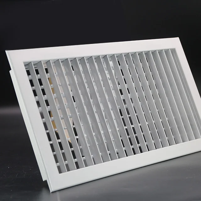 Aluminum Adjustable Double Deflection air Grill with Damper for Air ...