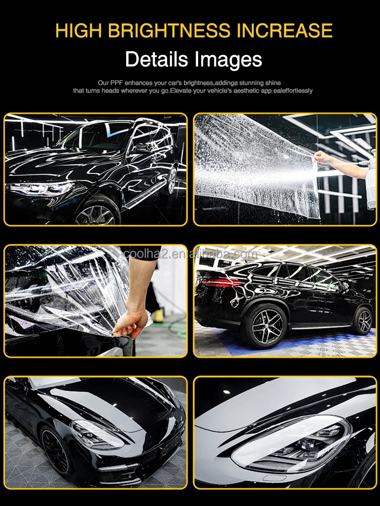 7.5Mil Transparent TPU PPF Car Paint Protection Film 1.52*15m Self ...