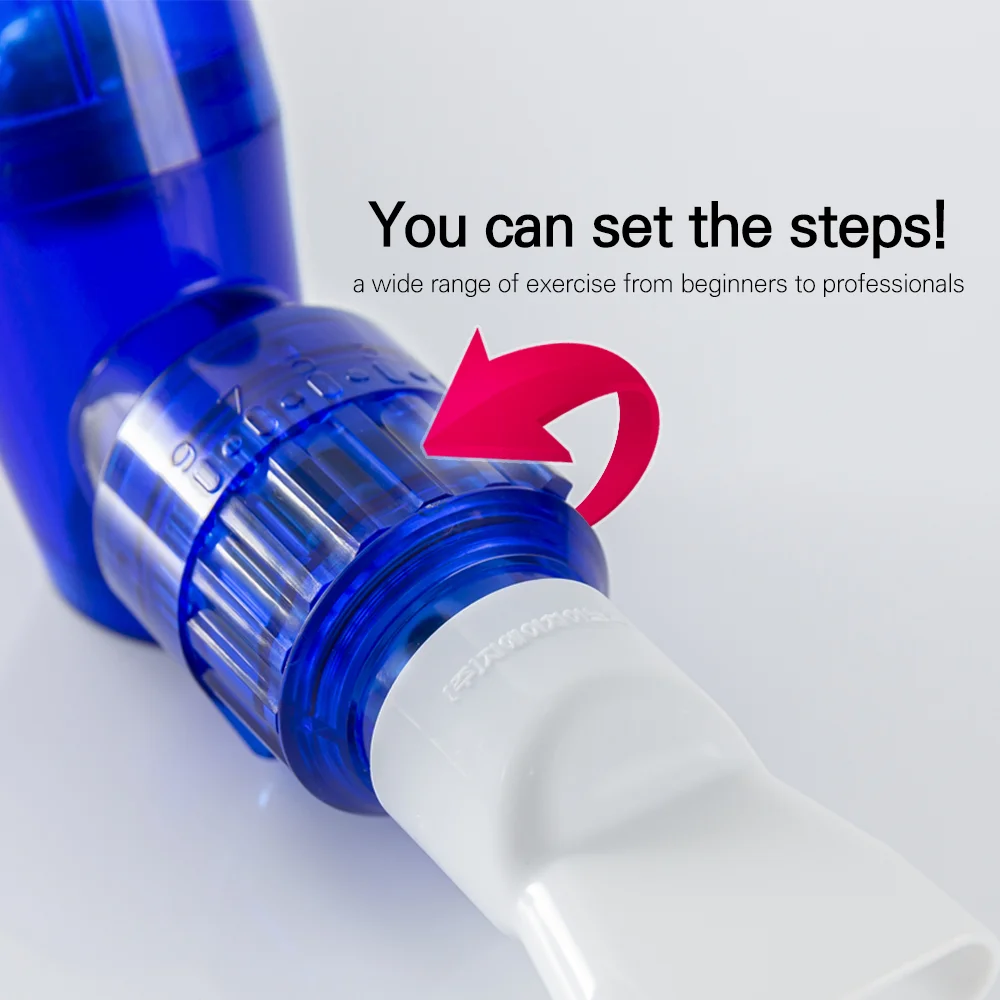 BigBreathe 더블 액션 V-PEP/IMT 휴대용 호흡기 근육 RMT 트레이너 폐 운동기 호흡 운동 훈련 장치 ...