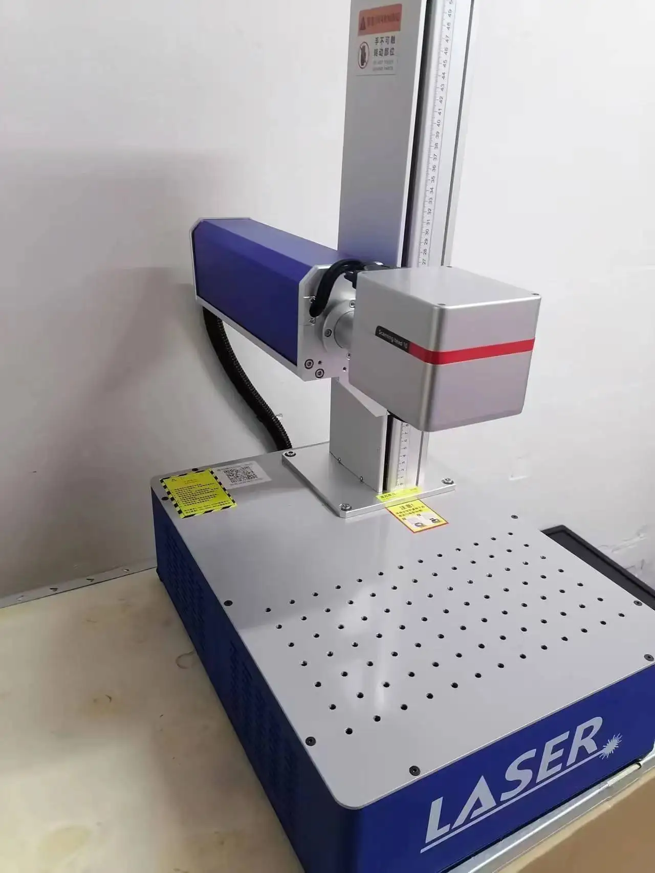 Animal Cattle Ear Tag Printer 20w Laser Fiber Marking Machine 30w For ...