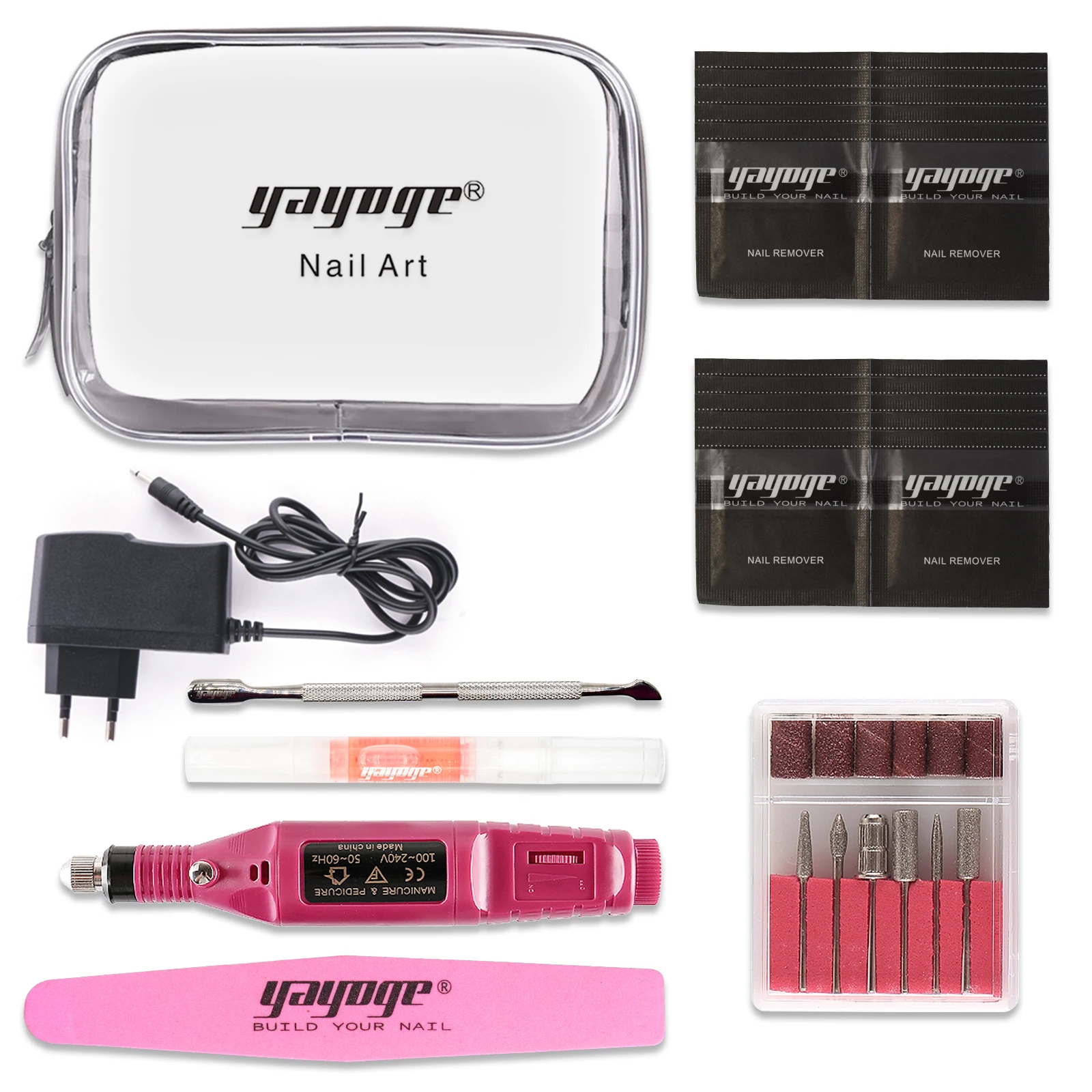 Manicure & Pedicure Set Nail Drill Bit Pusher Set Tools - Buy Nail Set ...