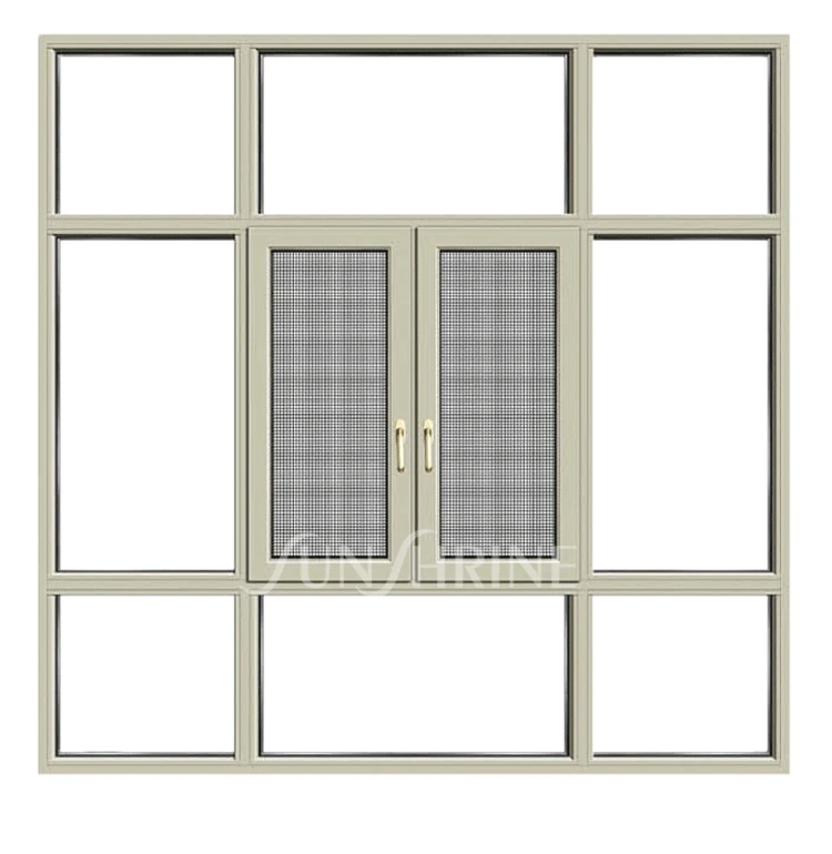 110 Series Waterproof Bulletproof Thermal Break Casement Windows Arch ...