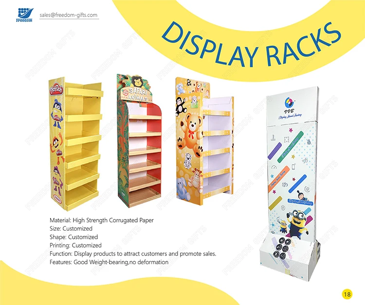 Custom PVC Display Racks for Supermarket Advertising