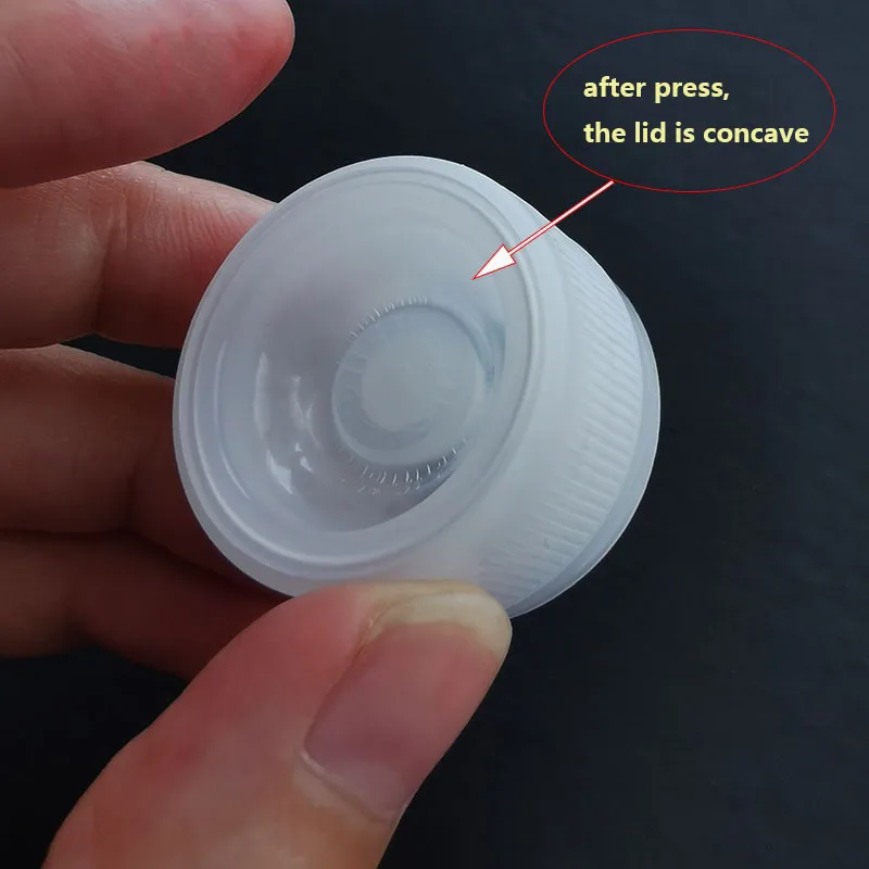 Juice Powder Press-type Dispenser Bottle Cap Clear Plastic Easy Pulling ...