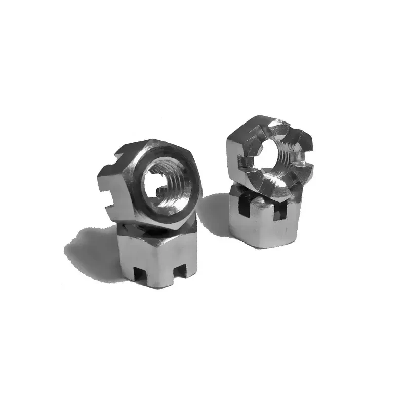 Black Oxide Slotted Hexagonal Castle Nuts Din935 - Buy Carbon Zinc ...