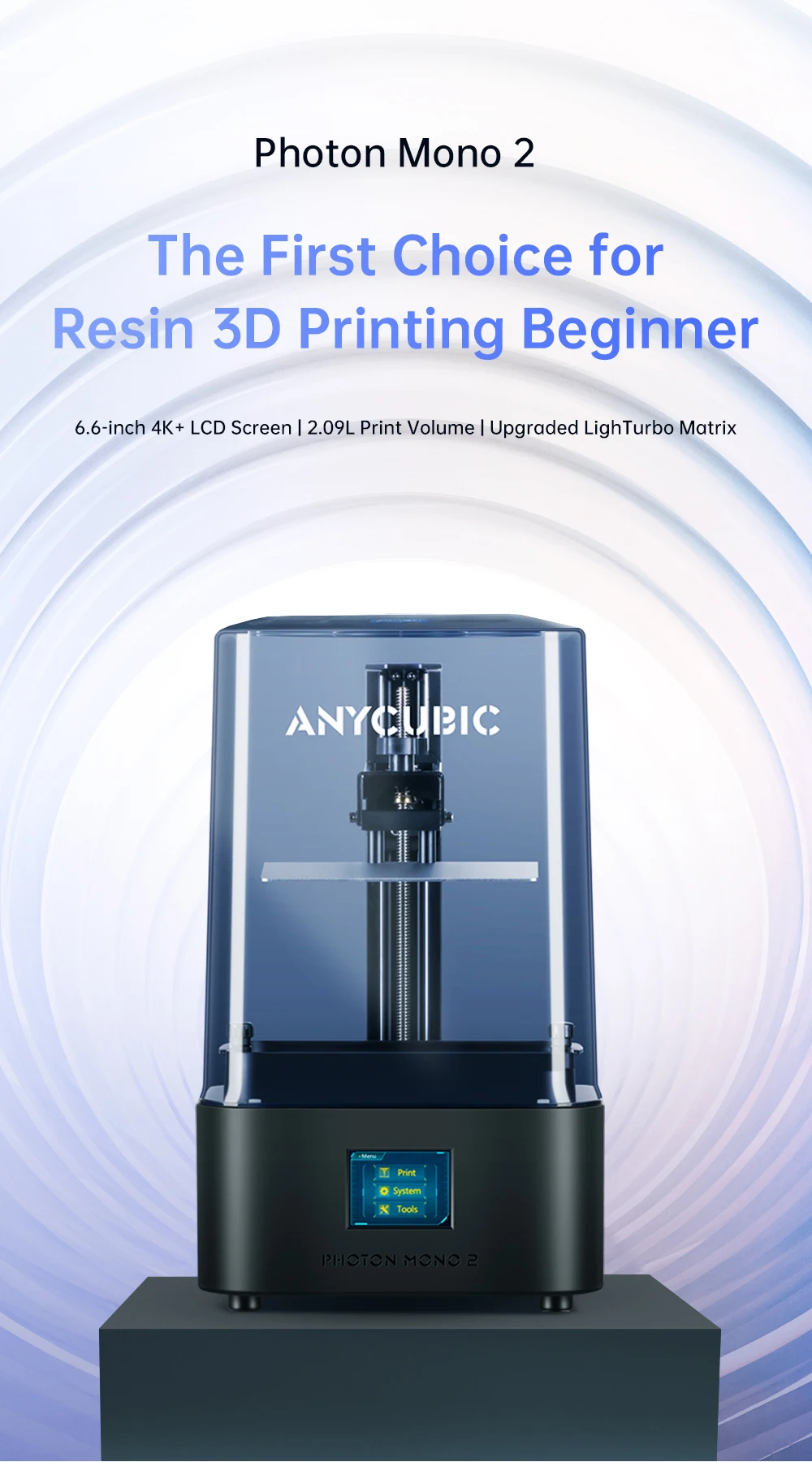 Anycubic Photon Mono 2 4k Lcd 3d Printer Fast Prototyping ...