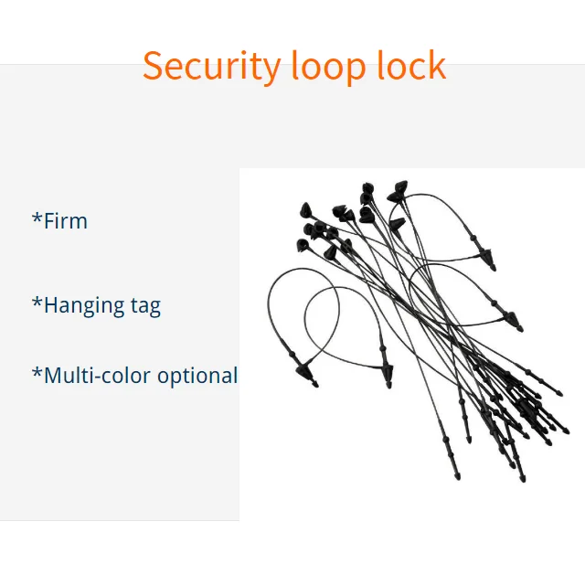 Factory Supply Security Plastic Nylon Colorful Lock Loop Fastener Pin ...
