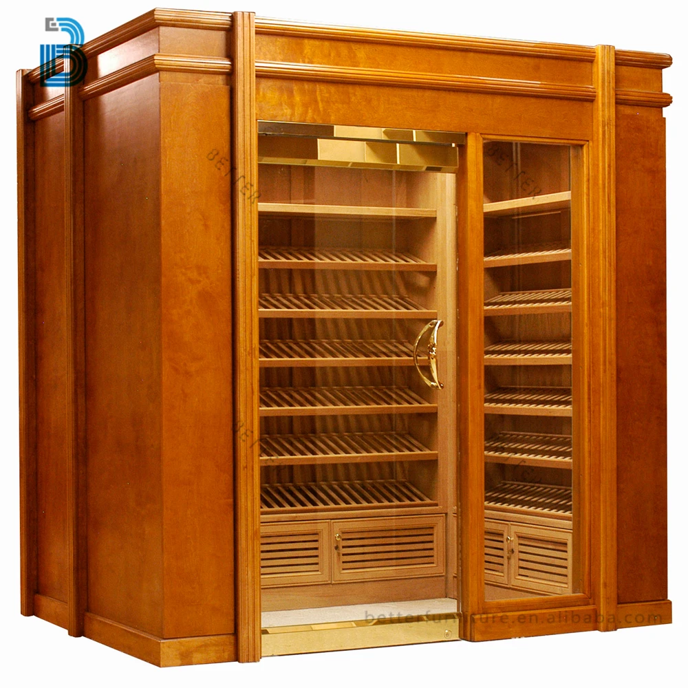Spanish Cedar Wood Cigar Display Showcase - Walk in Humidor