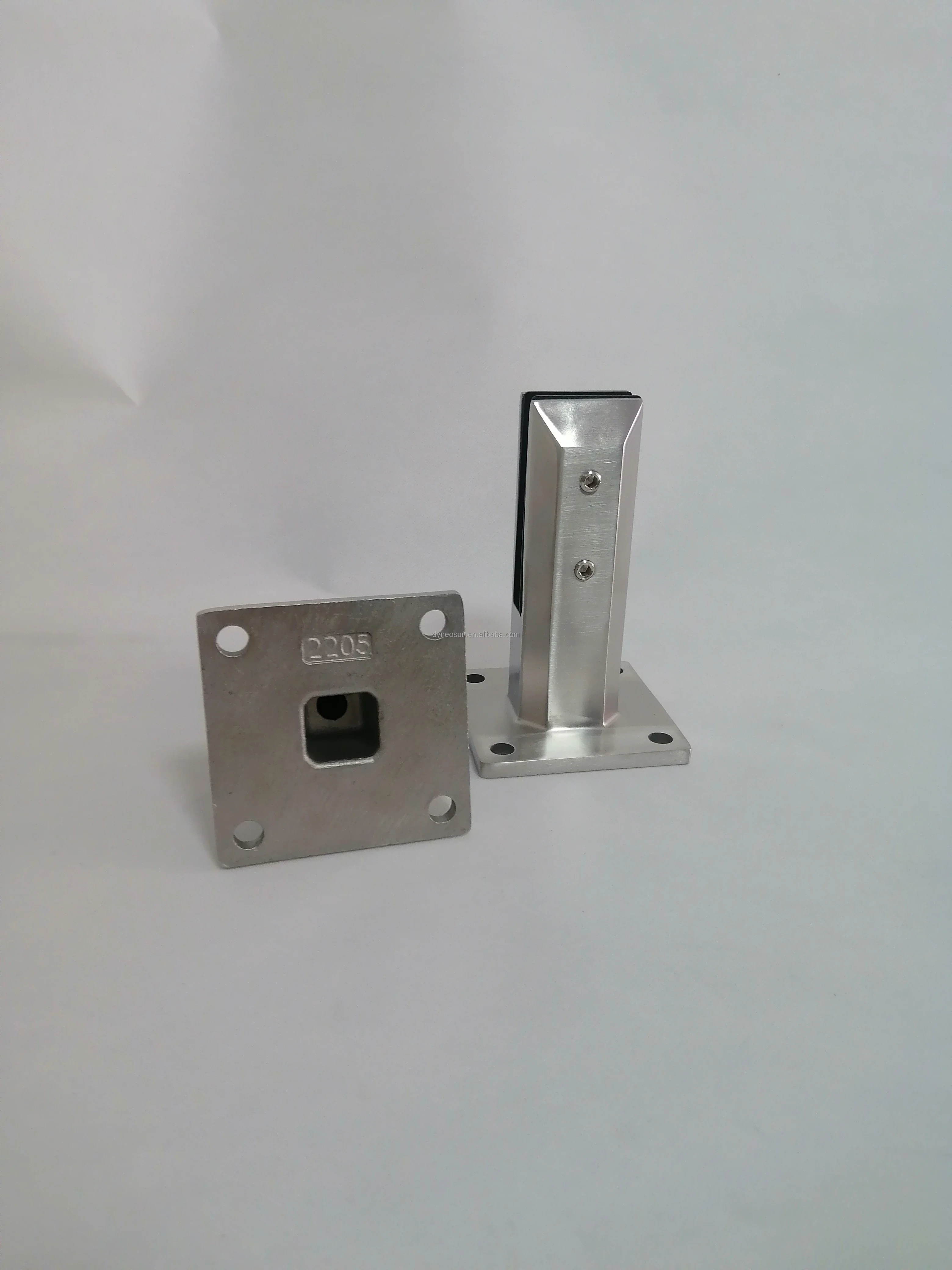 Stainless Steel 316 2205 Floor Mounted Square Pool Fence Glass Spigot ...