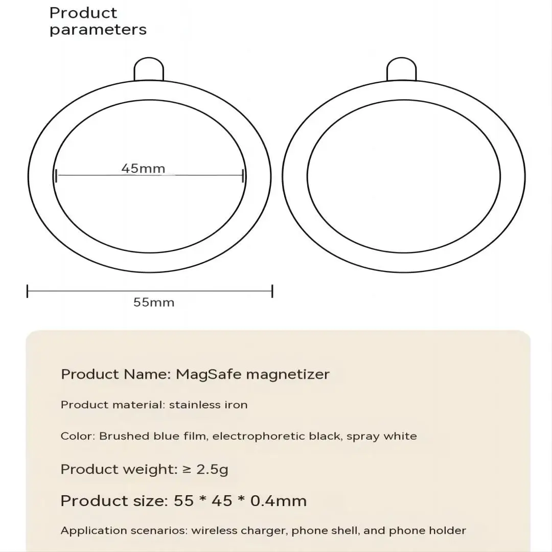 Magnetic Guide Ring Magsafe Mobile Magnetic Wireless Charging