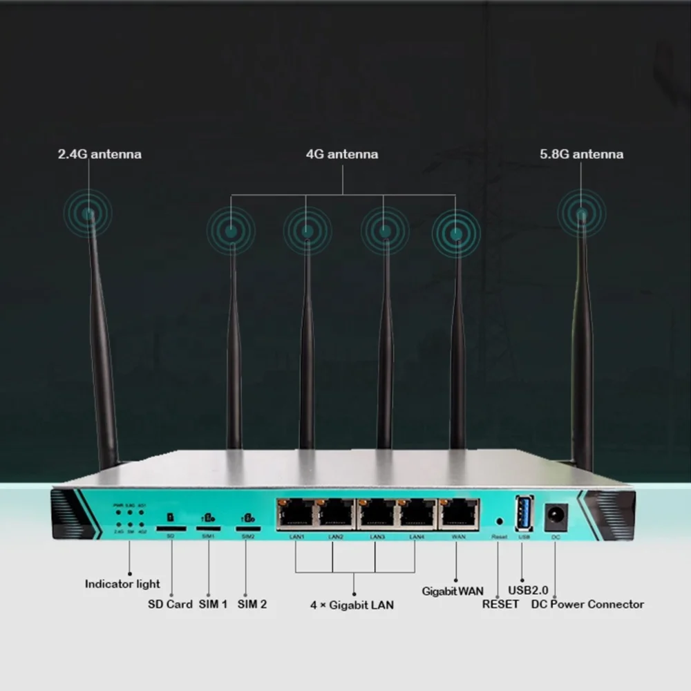4G Router Bonding Router MT7621A Chipset Wifi Router WG1602