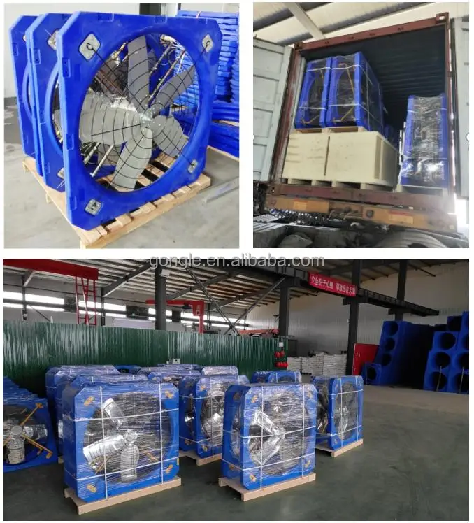 50'' Nylon Blades Dairy Farm Fan Belt-Driven Exhaust Fan for Cow Barns ...