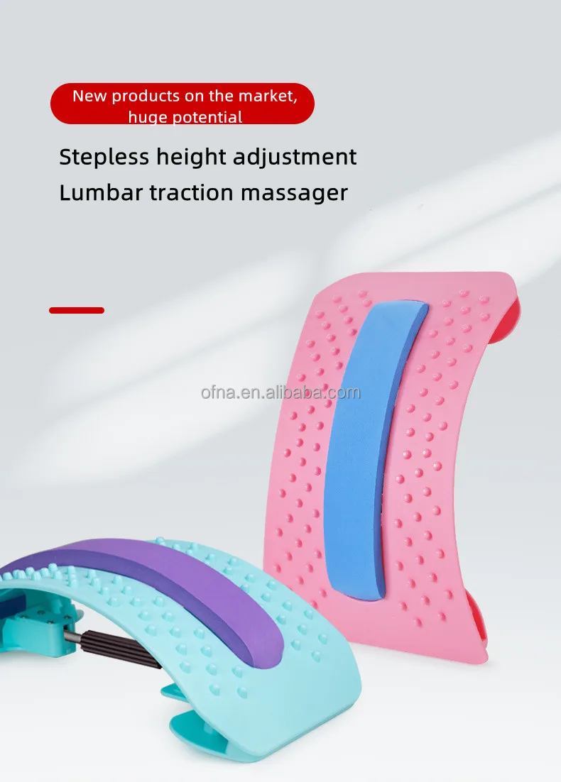 Lumbar Stretcher Back Stretching Device Lower Back Pain Relief Massager ...