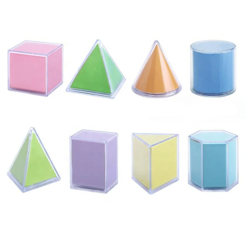 Educational Toy Geometric Shapes - Transparent Plastic