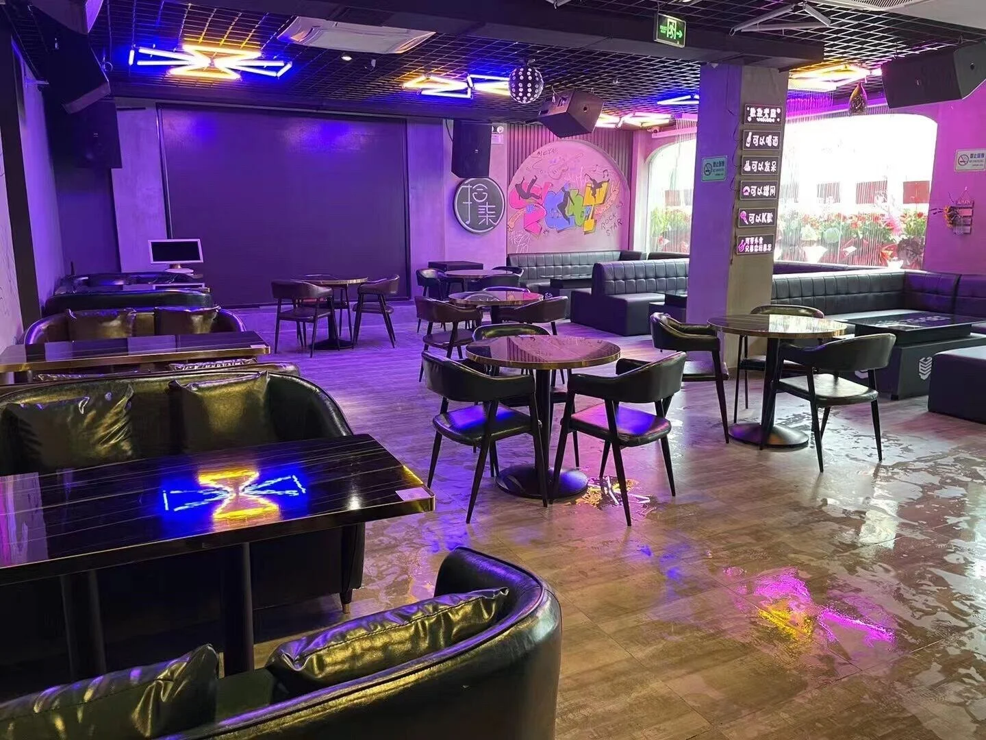 U L Shape Restaurant Hookah Lounge Furniture by BILIDO