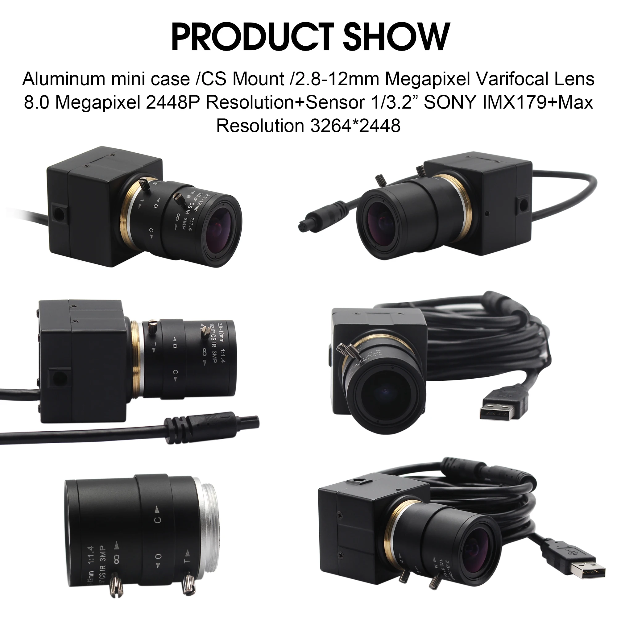 Elp高分辨率imx 179传感器uvc 8mp 2.8-12毫米变焦免费驱动程序高清usb网络摄像头为android - Buy 免费司机 ...