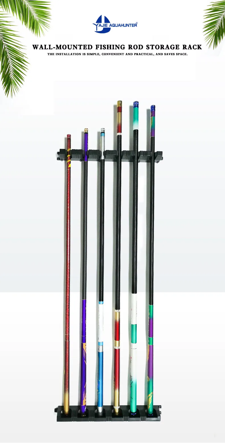 Fishing Rod Display Rack Abs Plastic Fishing Pole Holder Bracket ...