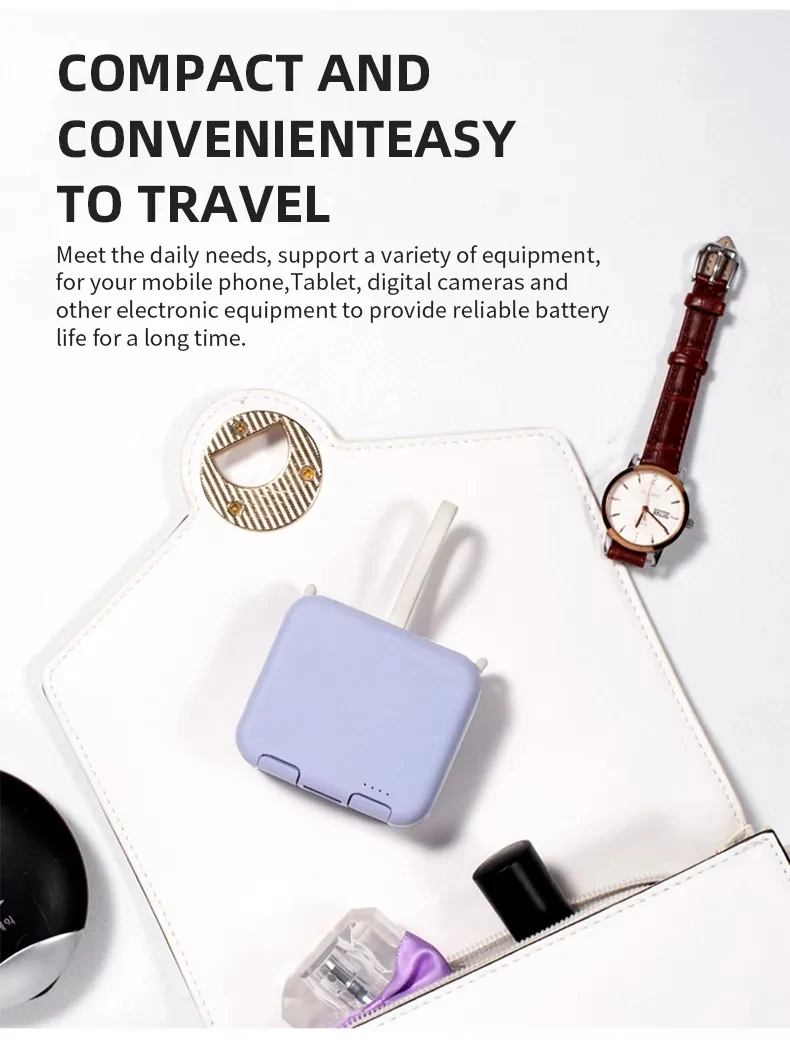 4000mah Foldable Back Clip Power Bank - Reliable Charging