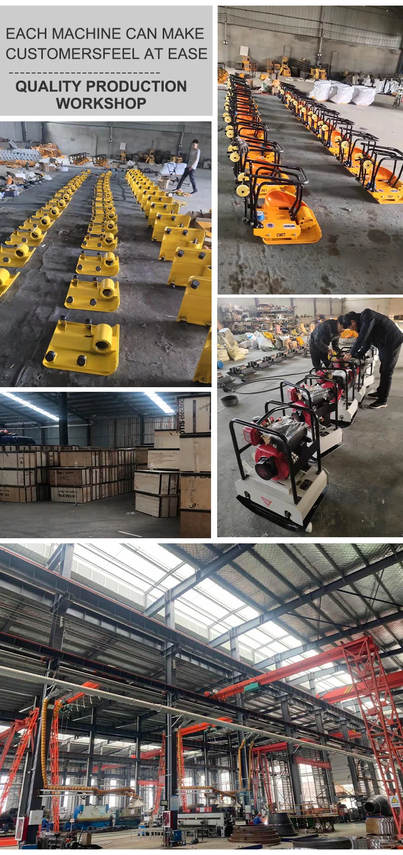 New 60kg Plate Compactor with Loncin 163cc Gasoline Engine