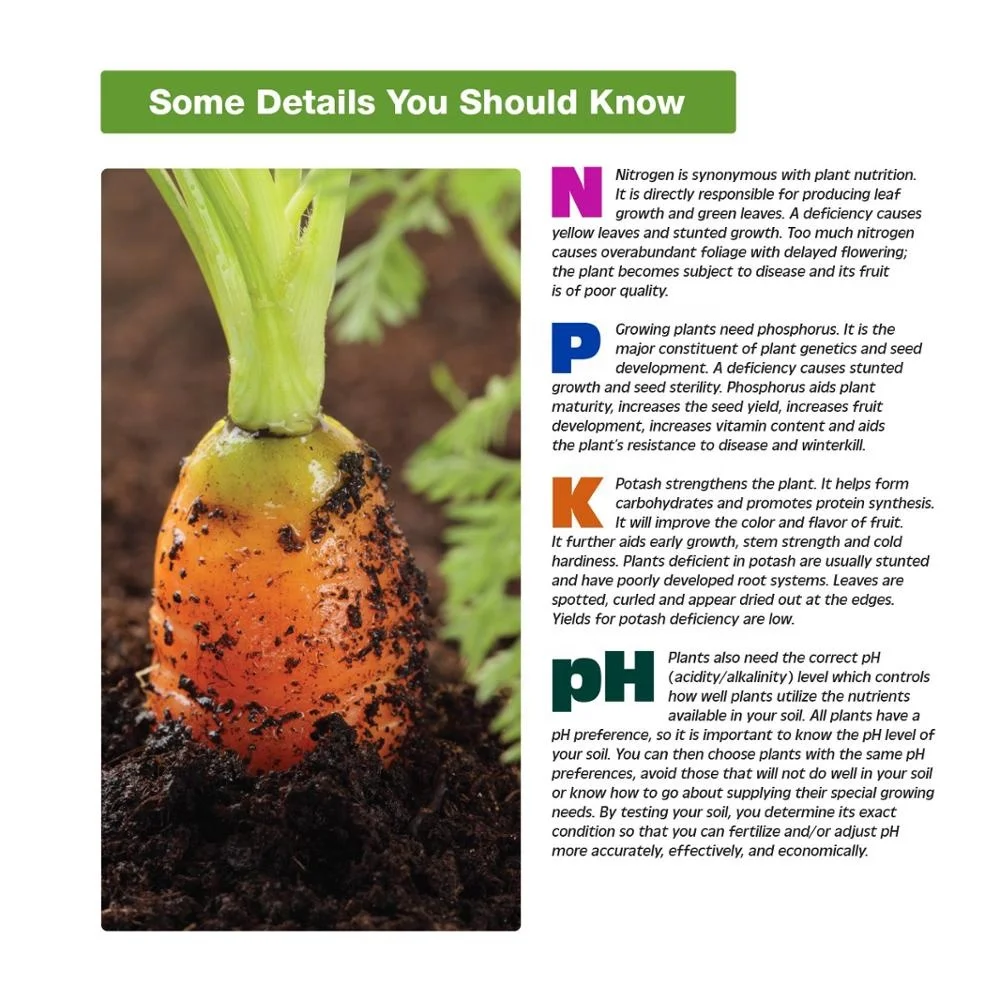 4in1 Soil Water Reagent Test Kit for pH NPK Nitrogen, Phosphorous and ...