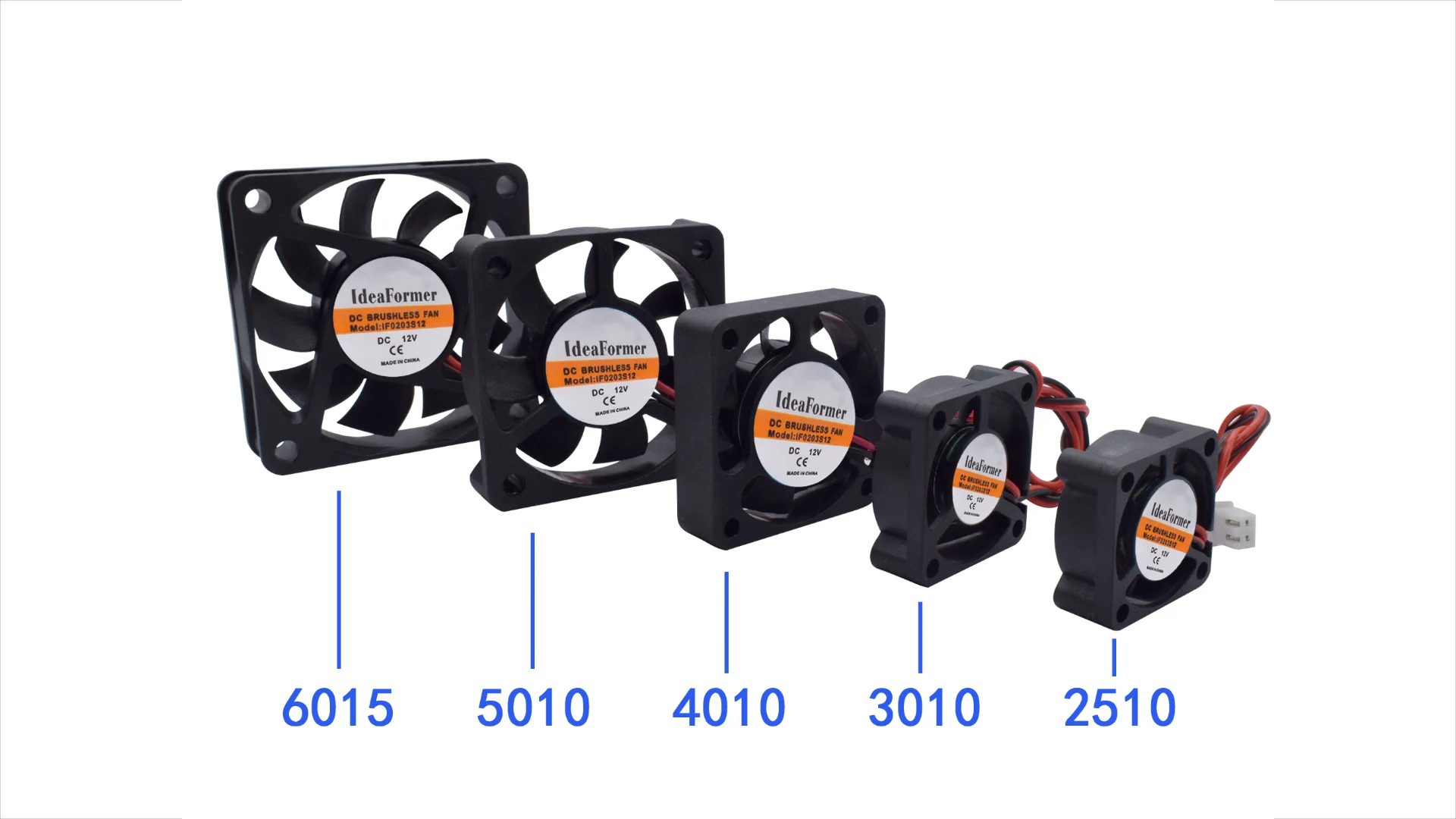 3d Printer Cooling Fan 2510/3010/4010/5010/6015mm For 3d Printer Parts ...