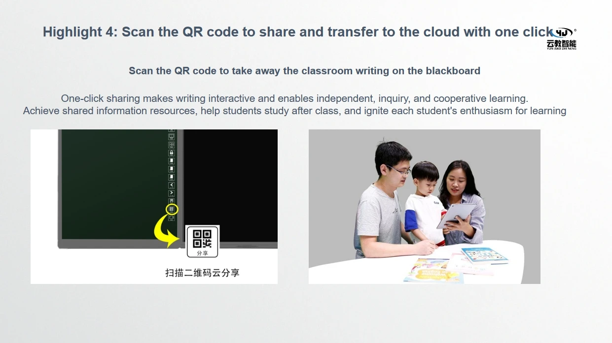 86 Inch LED Recordable Blackboard 20 Point Internet Electronic ...