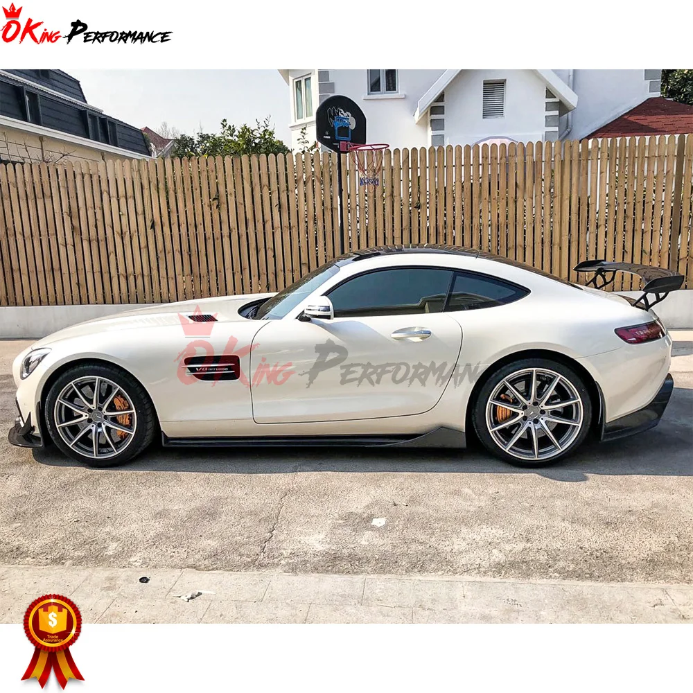 PT Style Carbon Fiber Rear Diffuser for Mercedes-Benz AMG GT GTS 2015 ...