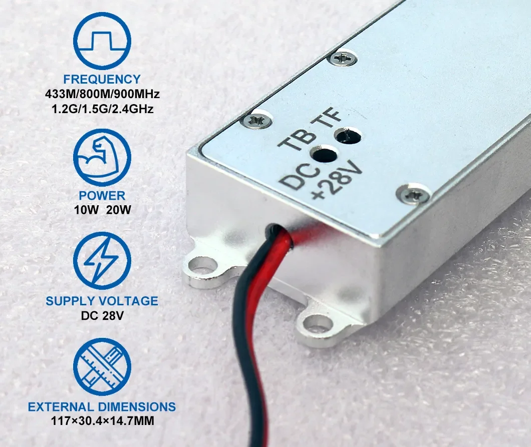 10W JAM Module RFPOWER Amplifier GPS Beidoy LORA UAV Drone Wireless ...