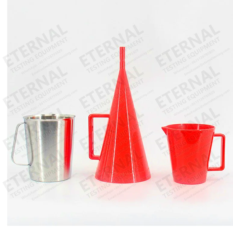 Mud Viscosity Flow Cone Apparatus Slurry Test Kit Marsh Funnel ...