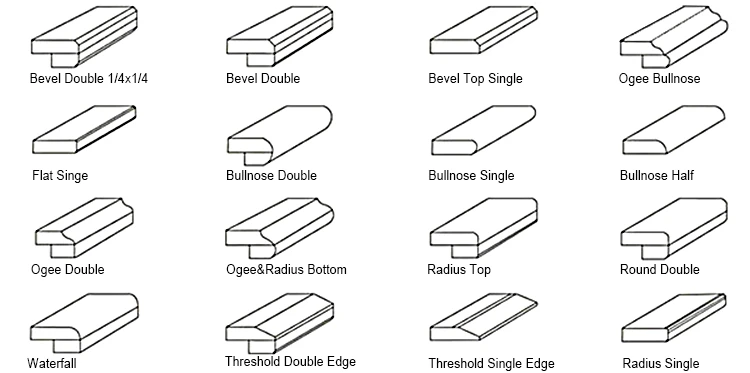 Stone Cladding Interior Wall Fluted Marble Tile Round Edge