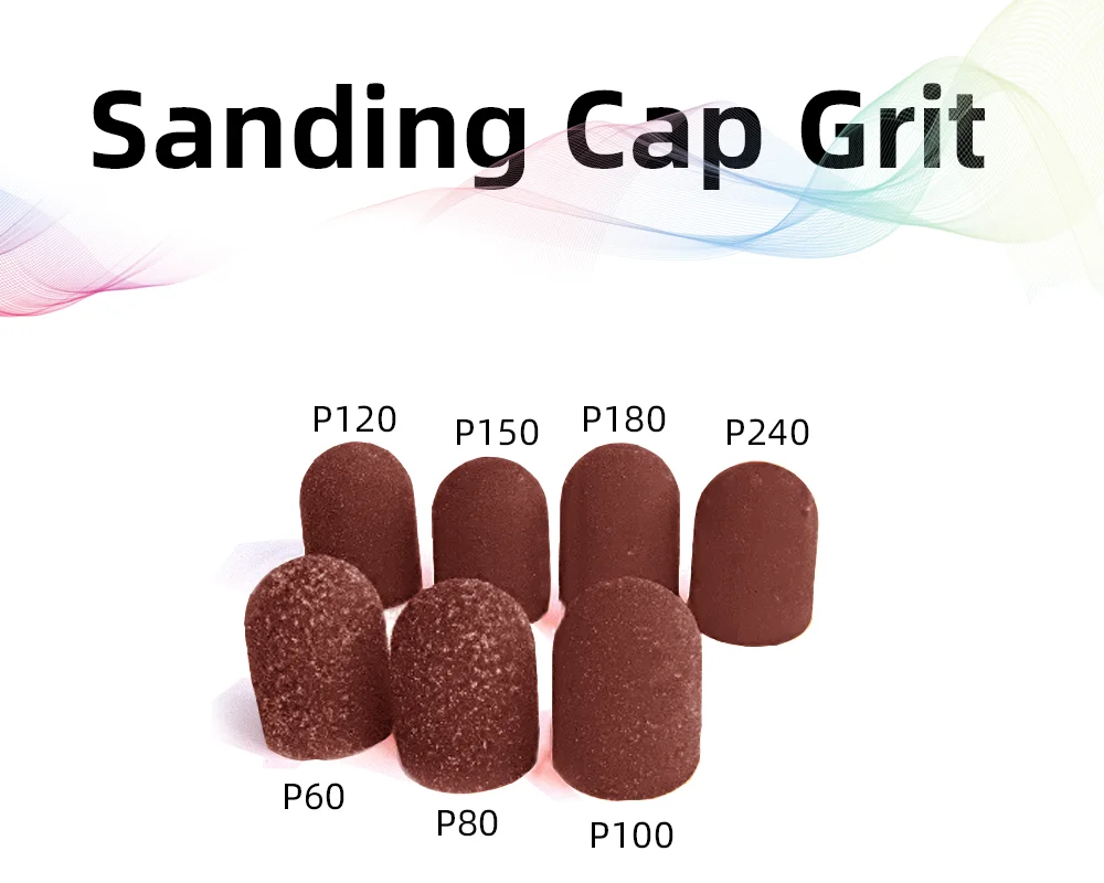 Yellow Foot Care Tools Pedcure Sanding Caps Grinding Bands Block ...