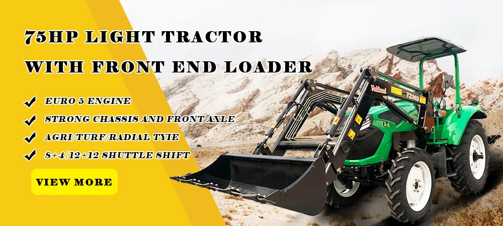 Awning Roll Bar Rops 75hp 4wd Farming Tractors With With Front Load And ...