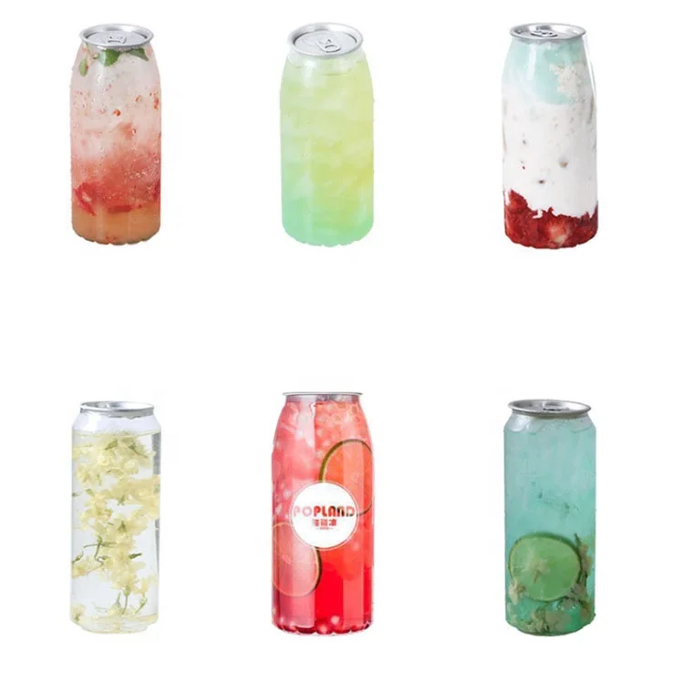 Custom Pet Plastic Can Milk Tea Bottle - Buy Pop-top Can/disposable Net Red Clear Juice Drink ...