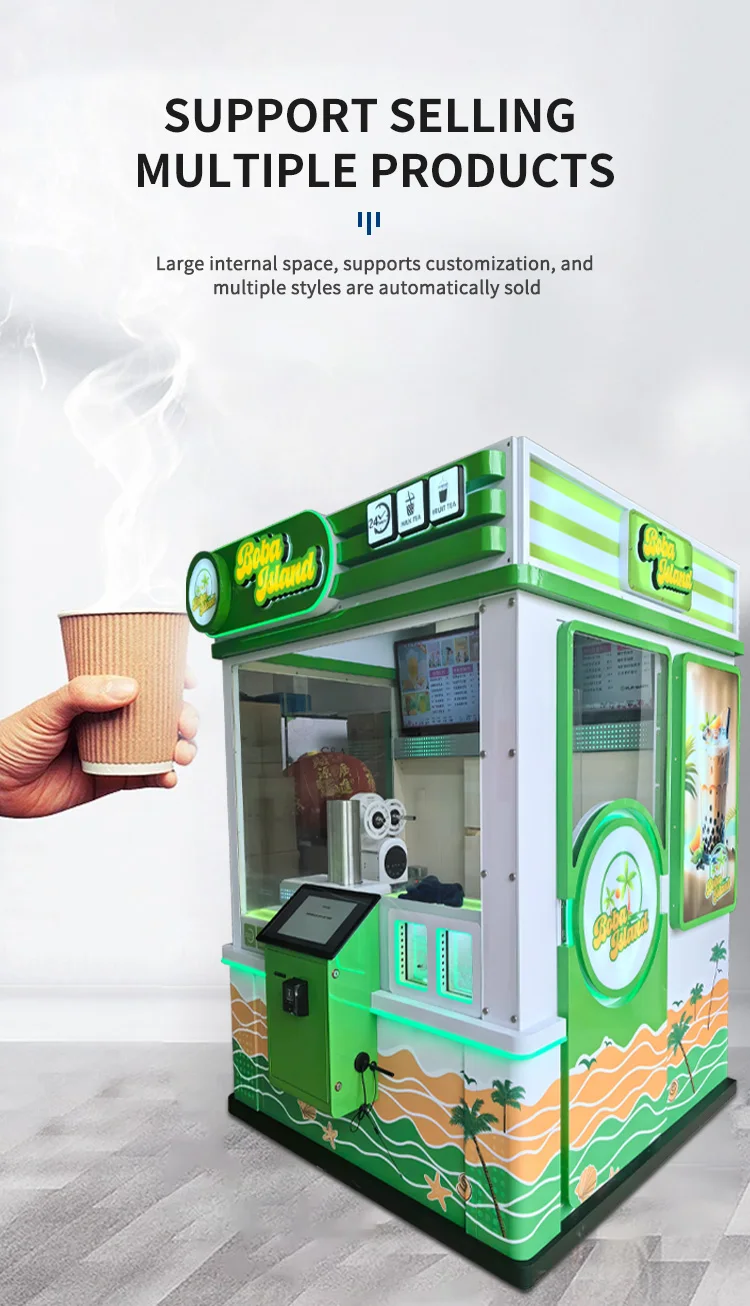 Wholesale Smart Bubble Boba Tea Vending Machine Automatic Robot Atm ...