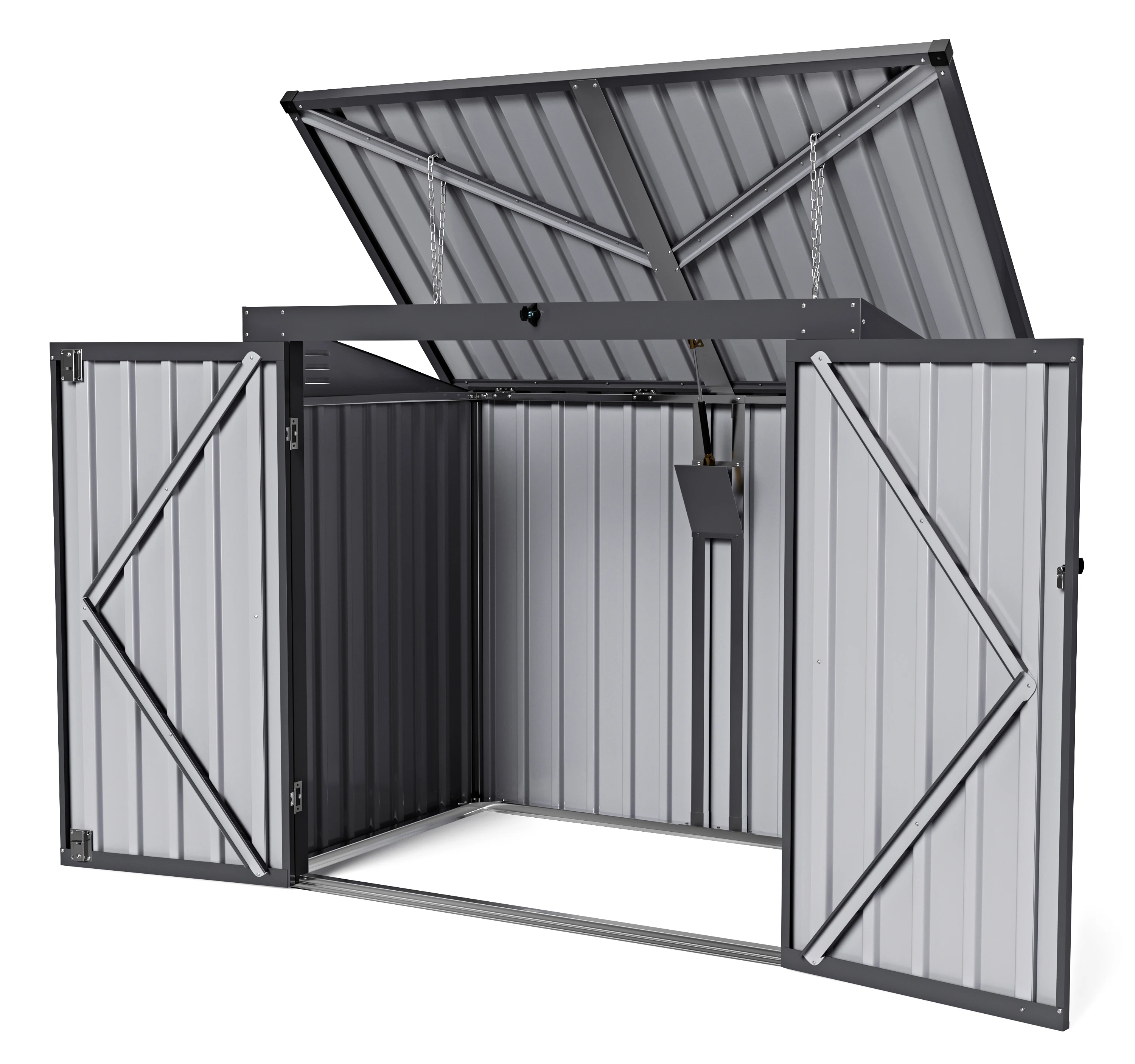 Storage Furniture Garden Bin Store Dustbin Garbage Shed Box Garbage Bin ...