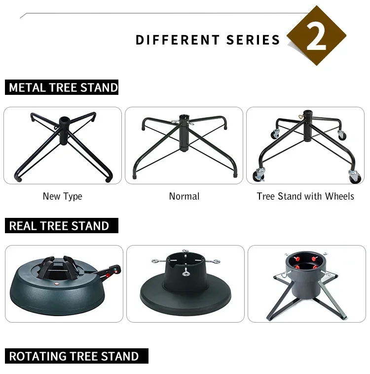 Automatic Revolving Artificial Tree Stand Plastic 360 Degree Rotating ...