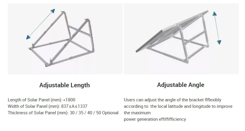 Kseng Universal Balcony Solar Panel Mount Bracket Solar Kit Easy ...