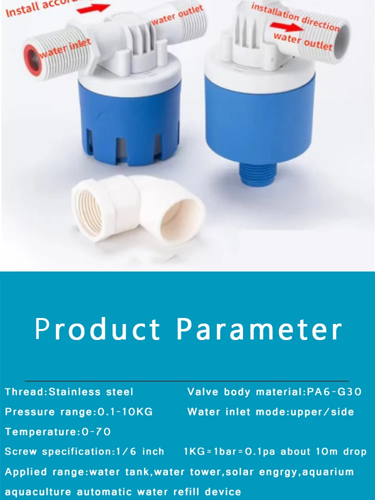 Nylon Automatic Water Level Control - Heavy Duty Float Valve