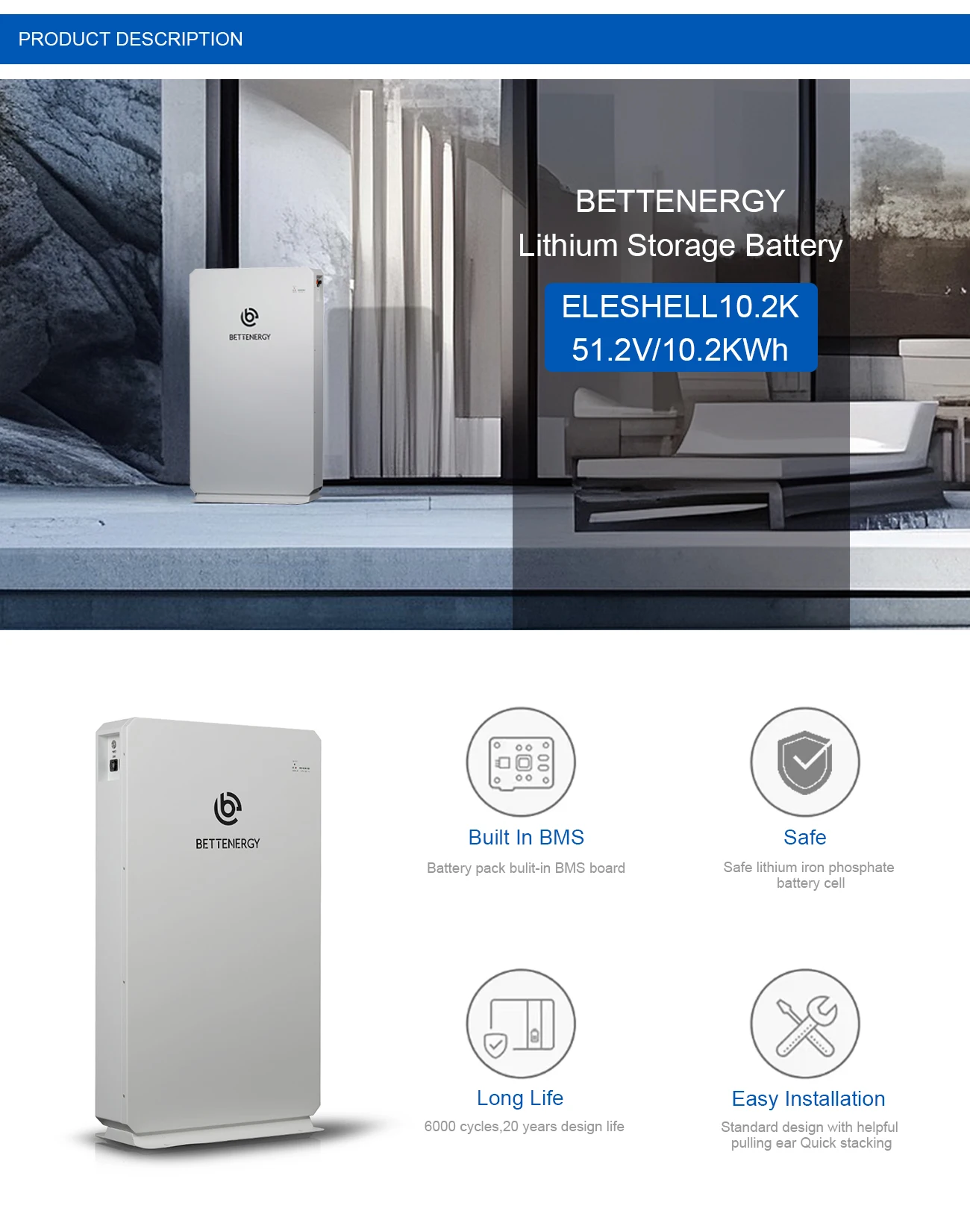 Lithium Battery Solar System Lifepo4 Home Batterie 48V 51.2V 200ah 10kw ...