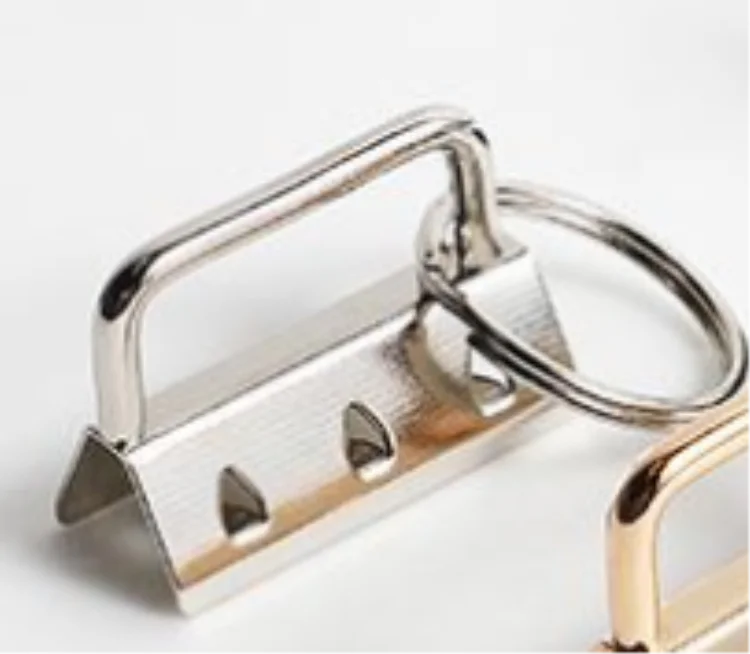 12*33mm Key Fobs Hardware With Keyrings Metal Ribbon End Key Chains ...