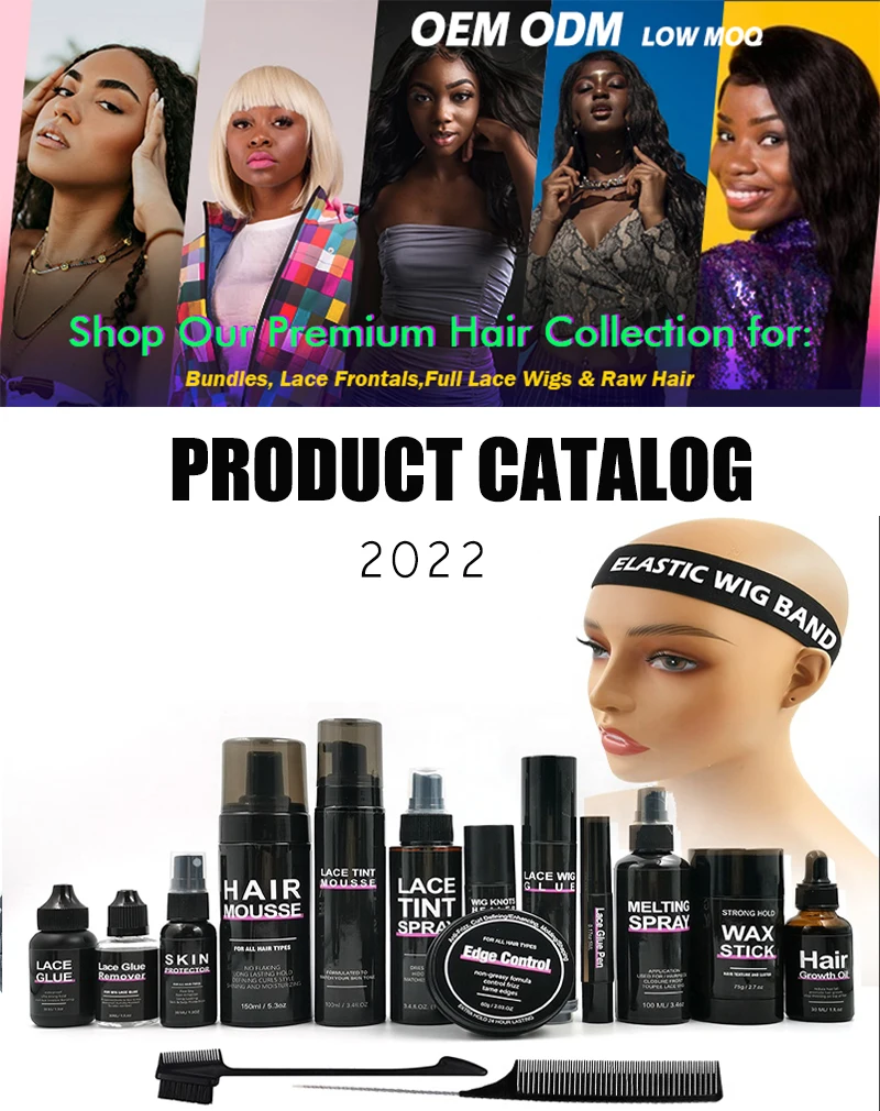 Custom Wig Install Boxes - Private Label Lace Wig Kit Packaging