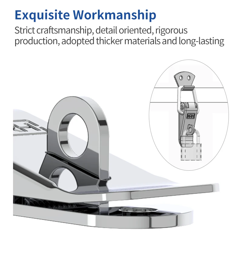 Hasp Spring Adjustable Metal Toggle Latch Hasp Cabinet Sus 304 Toggle ...