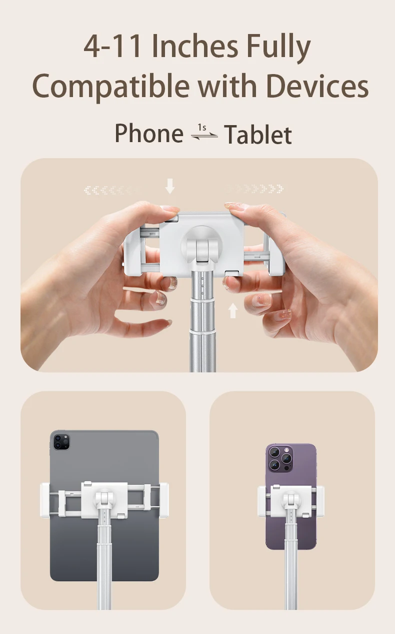 Adjustable Table Floor Holder - Perfect for Video Recording